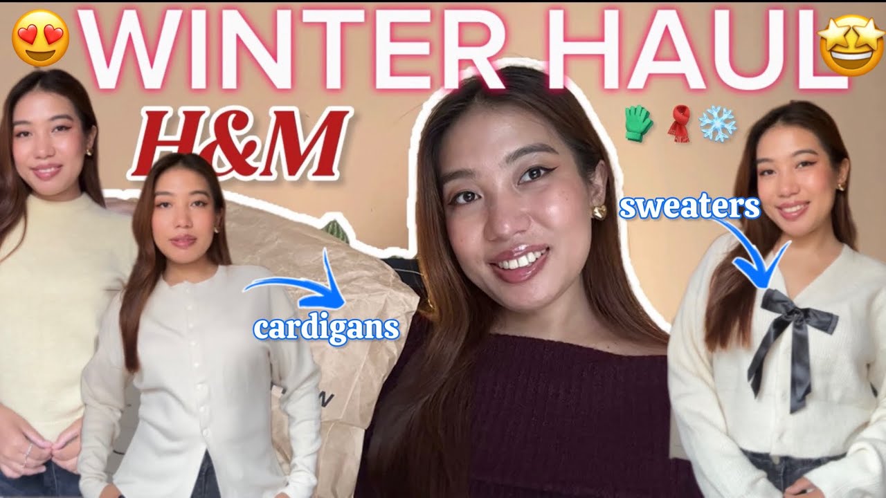 H&M winter haul🧣 ️| H&M latest 2025 collection|#h&m#winterwear# ...