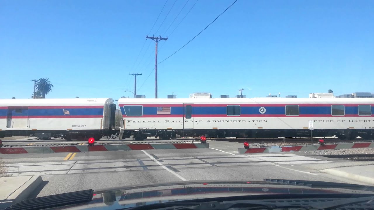 FRA Inspection Train through Highgrove - YouTube