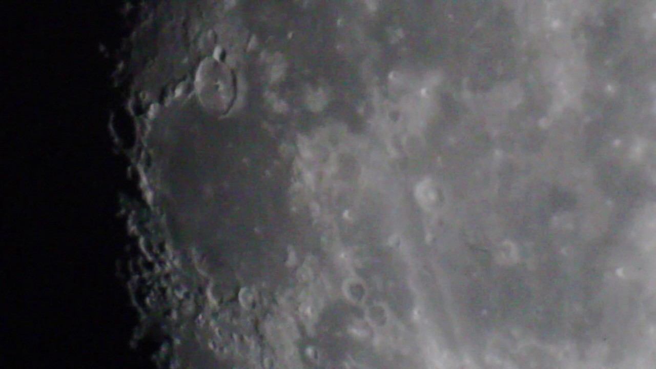 April 7 2017 Moon Raw video through Meade LS8 - YouTube