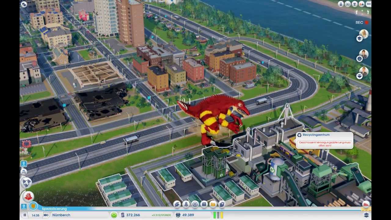 SimCity 5 Monster Katastrophe SimCity5 - YouTube