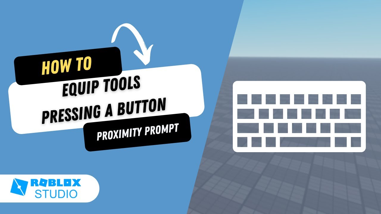 How to Equip Tools Pressing a Button in Roblox Studio - YouTube
