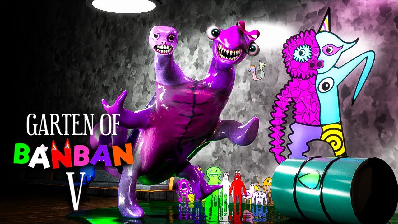 Garten of Banban 5 - ALL NEW BOSSES + SECRET ENDING (Gameplay #25 ...