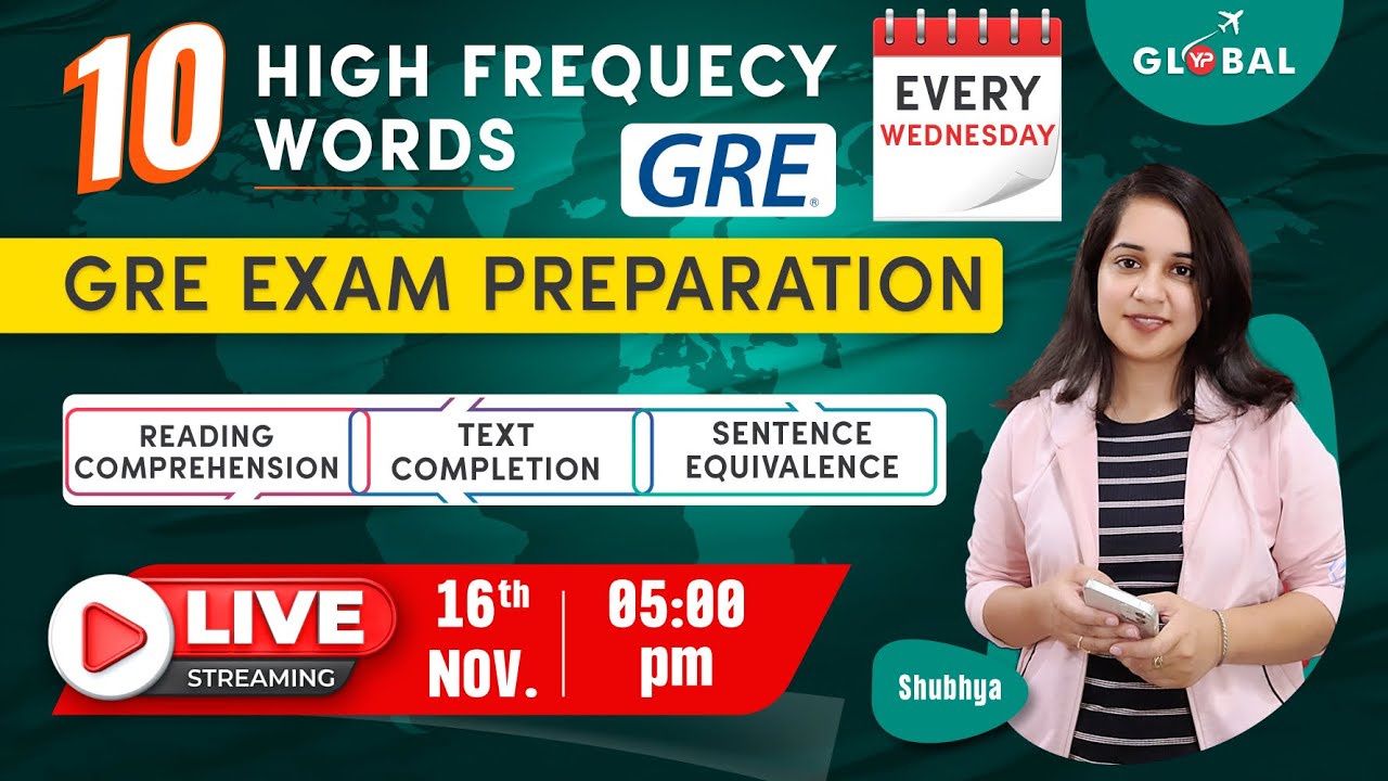 10 High Frequency words for GRE Exam Preparation | GRE, IELTS, TOEFL, MS, PhD for foreign ...