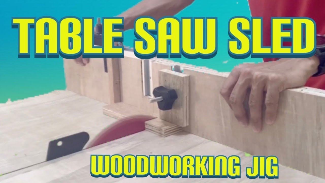 How to make table saw sled | DIY woodworking jig - YouTube