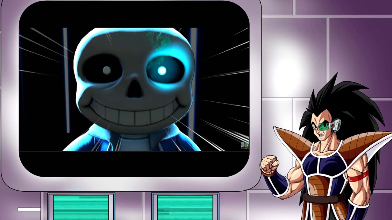 Raditz Reacts to Cell VS Sans Trilogy - Bone Man on the Scene! - YouTube