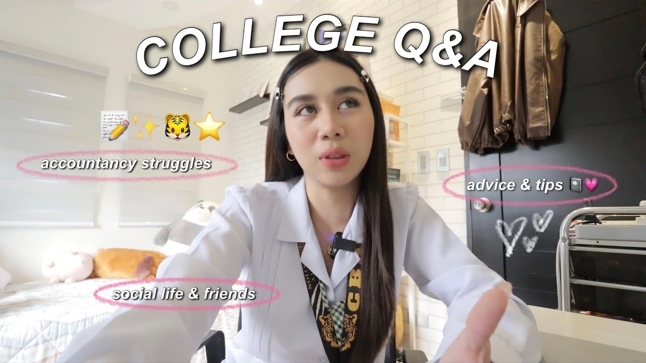 COLLEGE Q&A 🐯⭐️ irregular student, accountancy, social life, friends ...