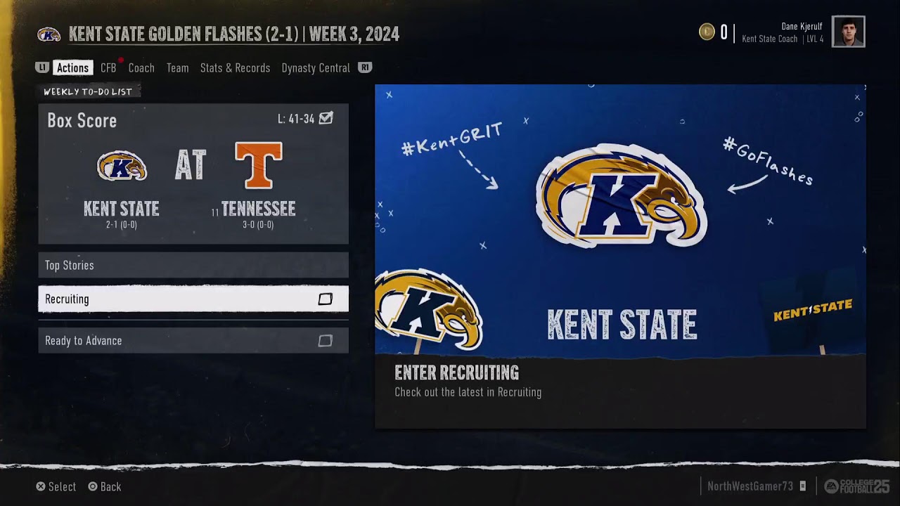 Week 3: Kent State @ #11 Tennessee - YouTube