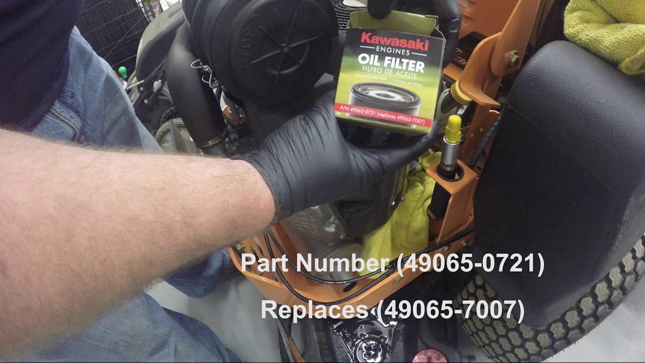 Kawasaki FX730V Oil Change (SCAG Cheetah) - YouTube