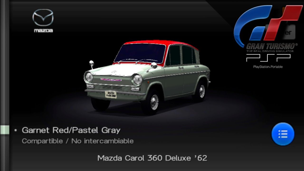 Mazda Carol 360 Deluxe '62 | Gran Turismo PSP | Showcase - YouTube