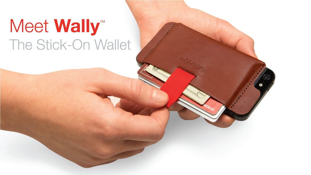 Wally: The Minimal Stick-On Wallet for iPhone - YouTube