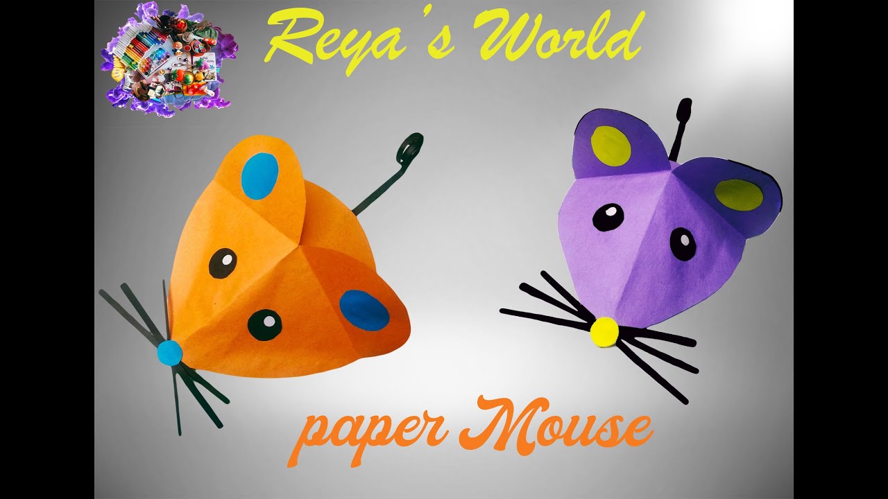 DIY Paper Mouse / How To Make Easy Paper Mouse For Kids / Paper Craft ...
