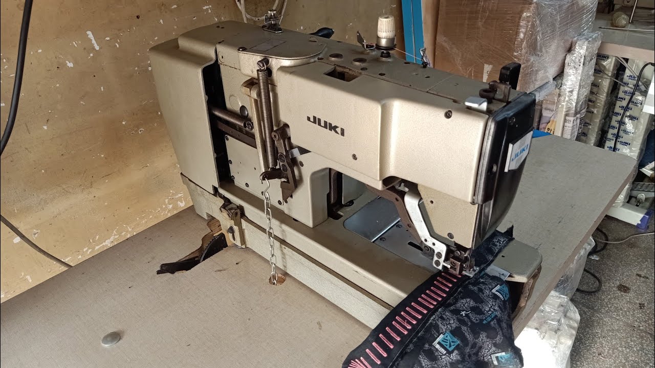 Juki lbh 781 button hole machine | japani kaaj machine - YouTube