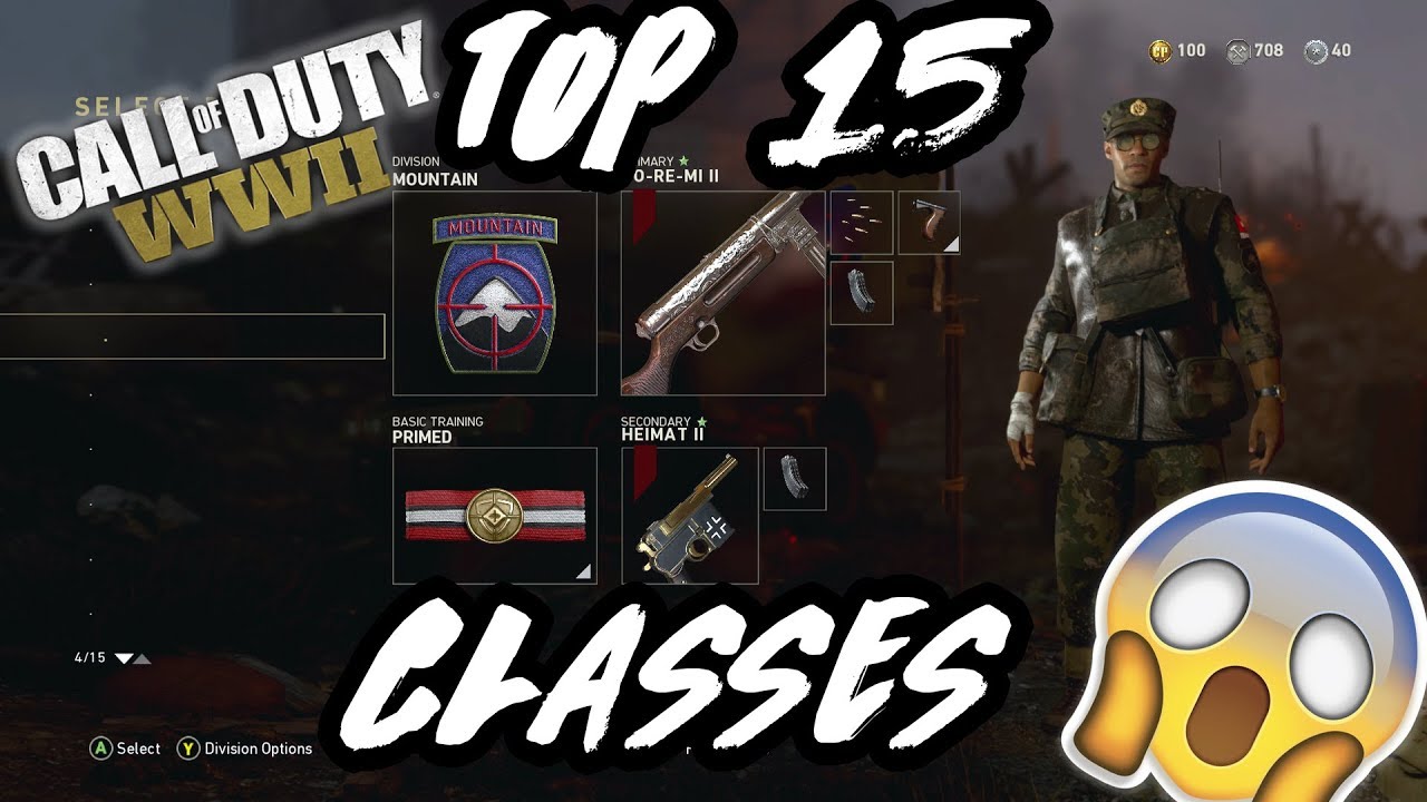 TOP 15 CLASS SETUPS FOR COD WW2 *AFTER PATCH 1.06* BEST CLASSES TO ...