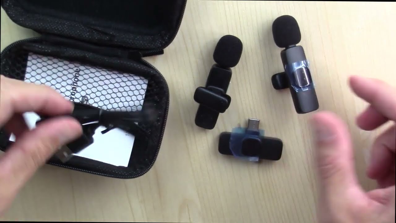 HMKCH Bluetooth Wireless Lavalier Microphone for Android - YouTube