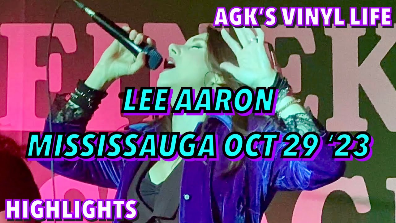 Lee Aaron Live : Mississauga Oct 29 ‘23 : Vinyl Community - YouTube