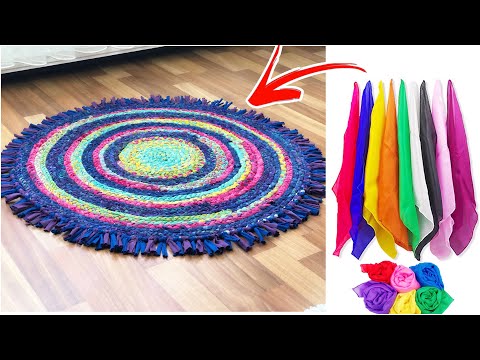 Eski Şallar ile Çok Kolay Mini Halı Yapımı | Paspas Yapımı