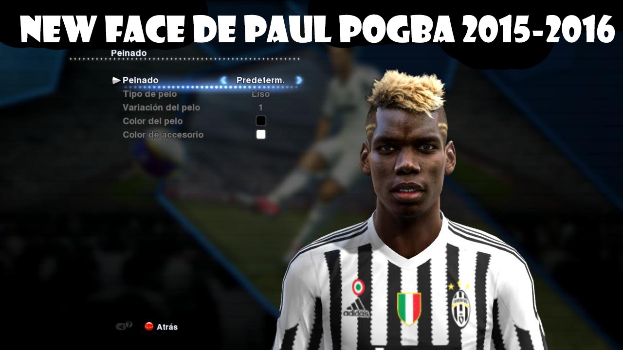 New Face & Hair de Paul Pogba 2015 Para [PES 2013] [HD] - YouTube