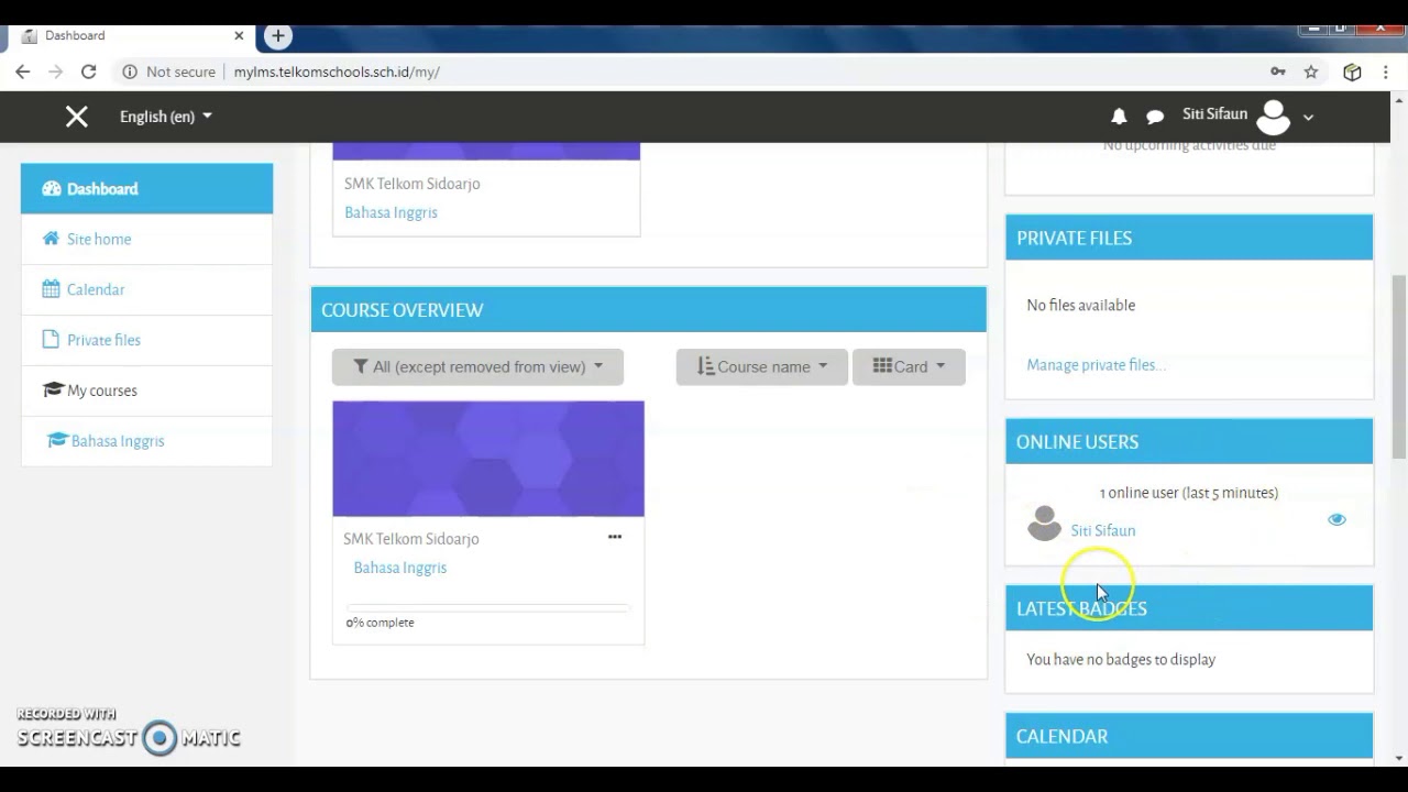 Tutorial Mylms Telkom School - YouTube