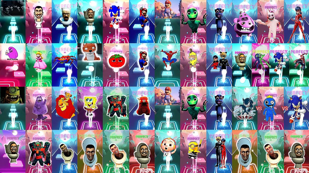 Skibidi toilet Vs Tom & Jerry Vs sonic Vs Super Mario Vs hulk Vs ...