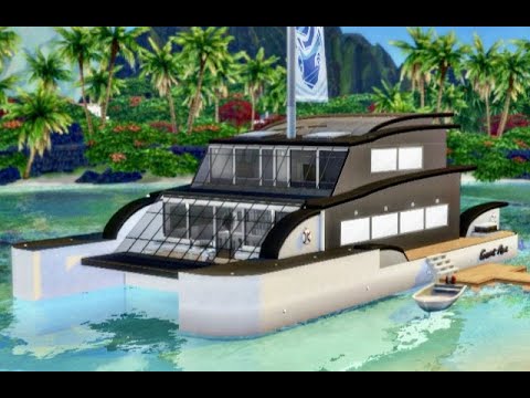 Sulani Catamaran Yacht || Sims 4 Speed Build - YouTube