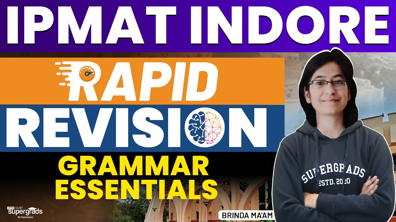 IPMAT Rapid Revision 2023 | IPMAT Indore 2023 Grammar Essentials | IPMAT Indore 2023 Preparation ...