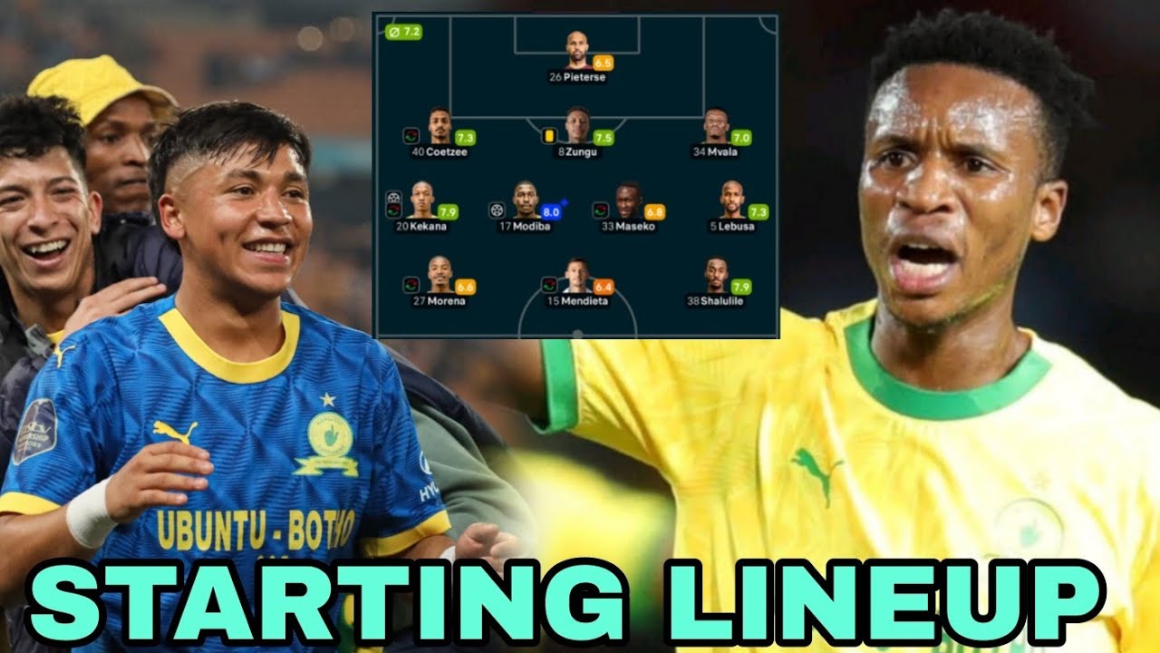 Sundowns Starting Lineup and News Update About Zwane - YouTube