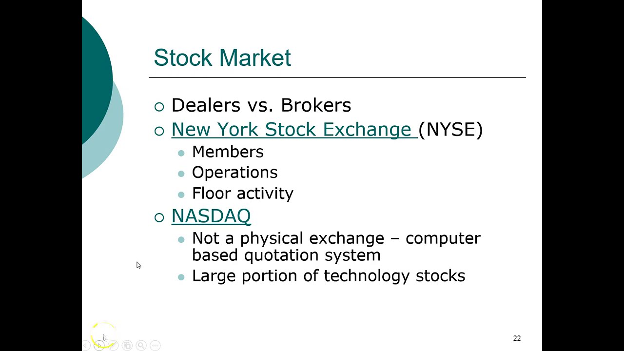Stock - Stock characteristics and stock markets (5/5) - YouTube