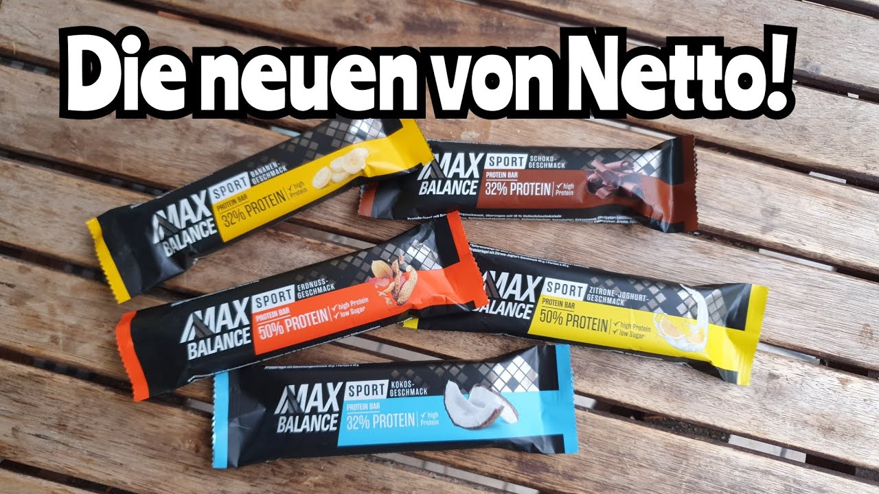 Max Balance Proteinriegel von Netto Marken Discount im Test - YouTube