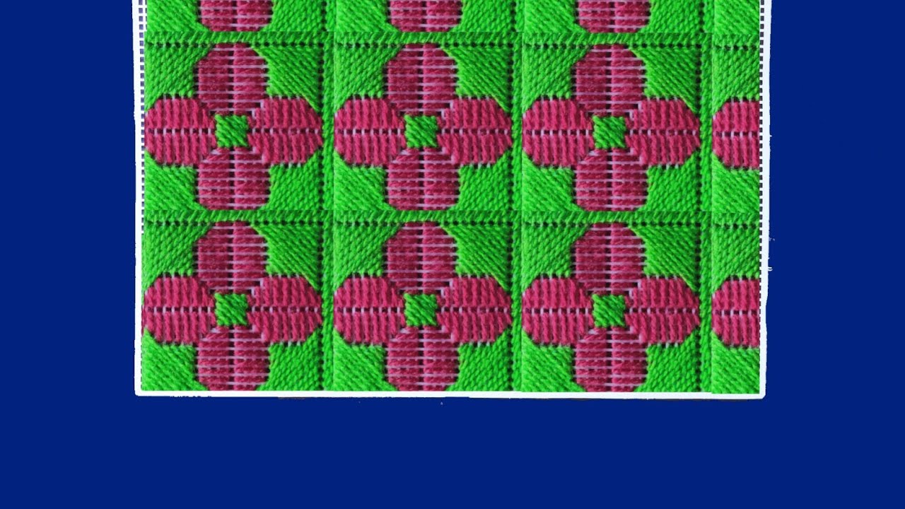 LATEST AND BEAUTIFUL PLASTIC CANVAS DESIGN IDEA STEP BY STEP - YouTube