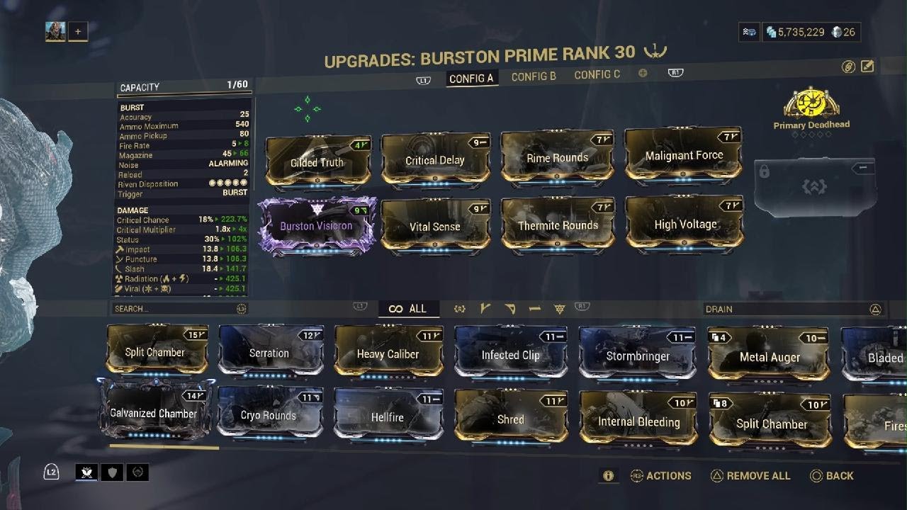 Warframe Incarnon plus 5 riven disposition. - YouTube