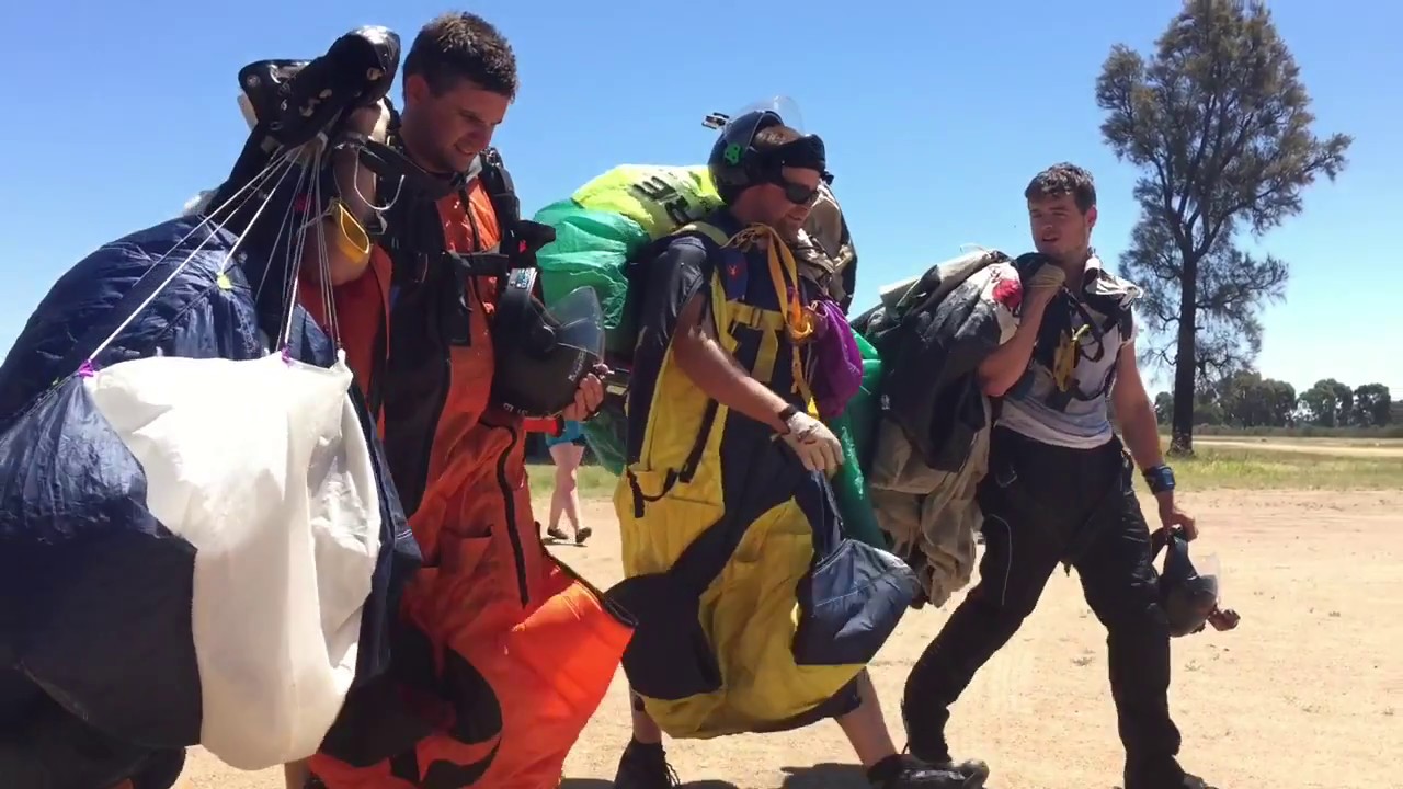 Skydive Parachute Landings and life on the Drop Zone - YouTube