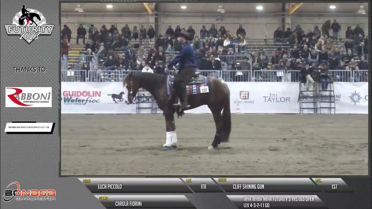 Futurity 2023 - LUCA PICCOLO & CLIFF SHINING GUN score 218,5 - YouTube