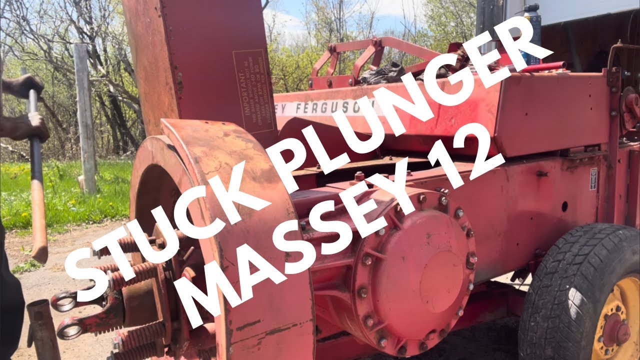 Finally Freeing Up the Massey 12 Baler plunger Part 1 - YouTube