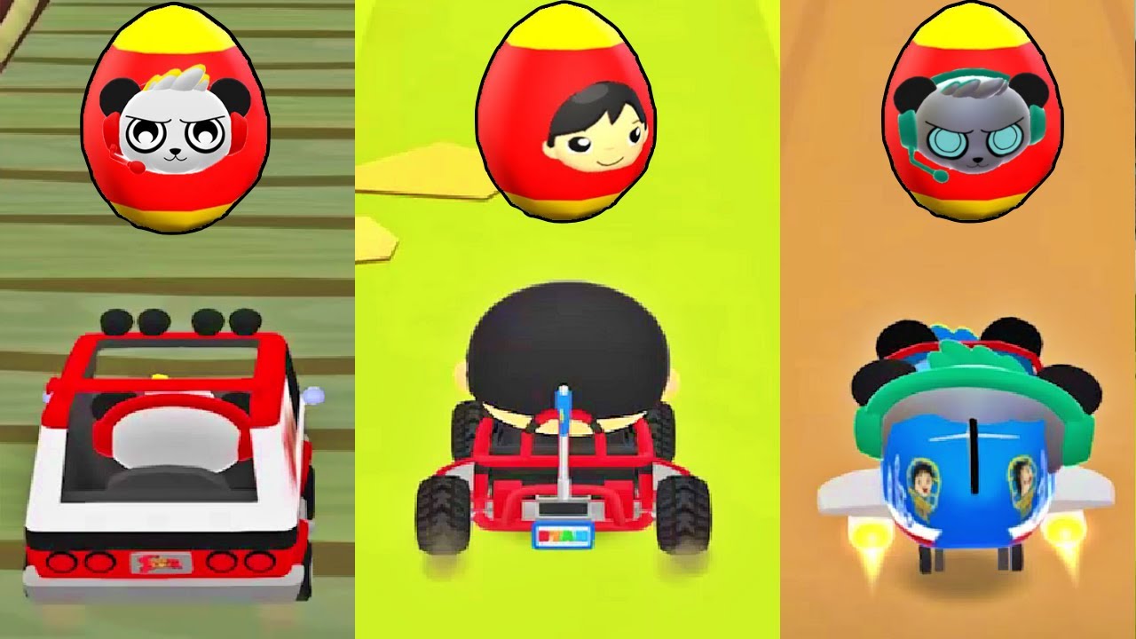 Tag with Combo Panda Van vs Ryan Go-Kart vs Spy Robo Combo Tour Plane ...
