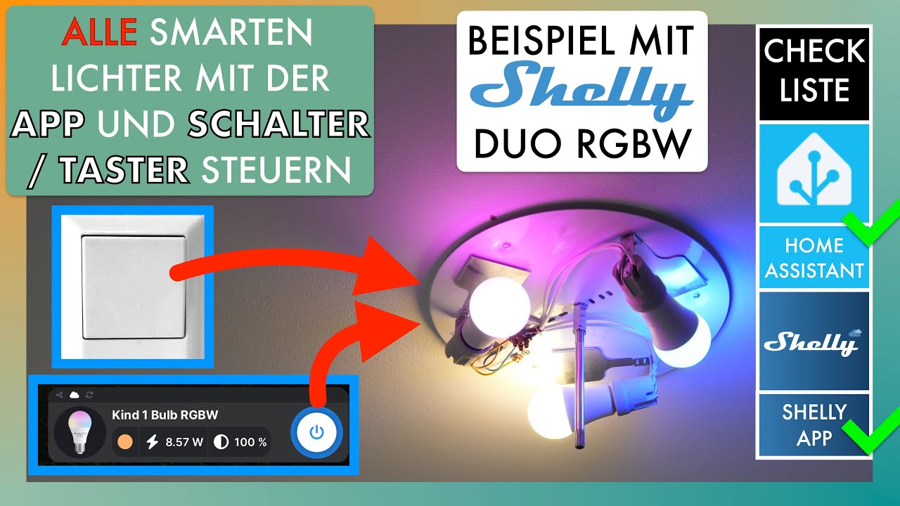 Smarte Lichter immer mit App und Schalter / Taster steuern - Anleitung ...