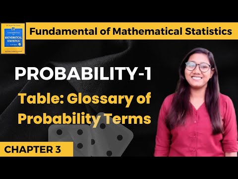 Table: Glossary of Probability Terms | More about Operations on Sets # ...