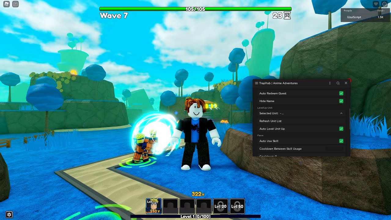 Roblox Anime Adventures OP Script | Auto Farm Infinite Gem Dupe ...