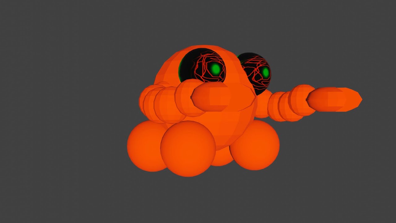 horizontally spinning grid crab - YouTube