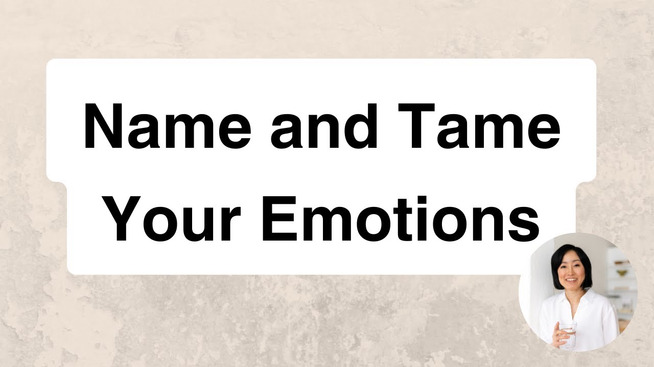 How to Tame Your Emotions - YouTube