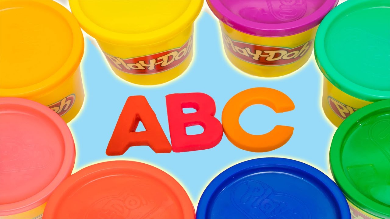 Learn ALPHABETS and COLORS with PLAY DOH - YouTube
