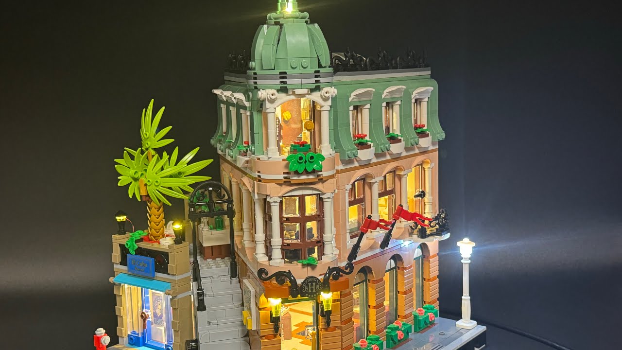 Boutique Hotel LEGO Set 10297 - Blinky Bricks Light Kit Installation ...