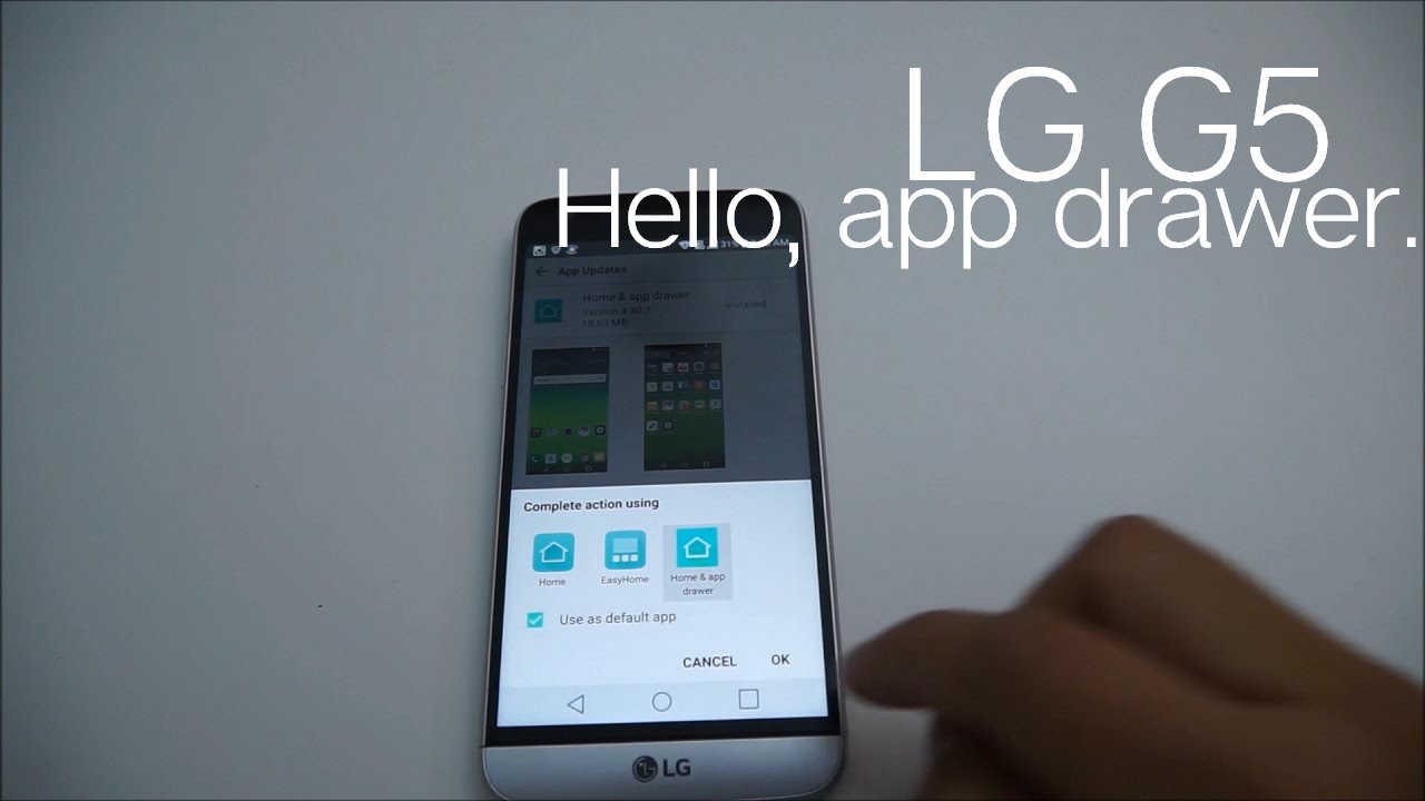 LG G5: App Drawer Debuts for UX 5.0 - YouTube