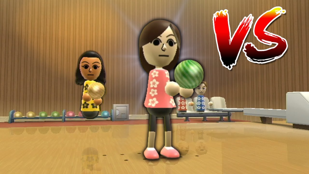 4 Guest Mii's vs Wii Sports Resort: 100-Pin Bowling - YouTube