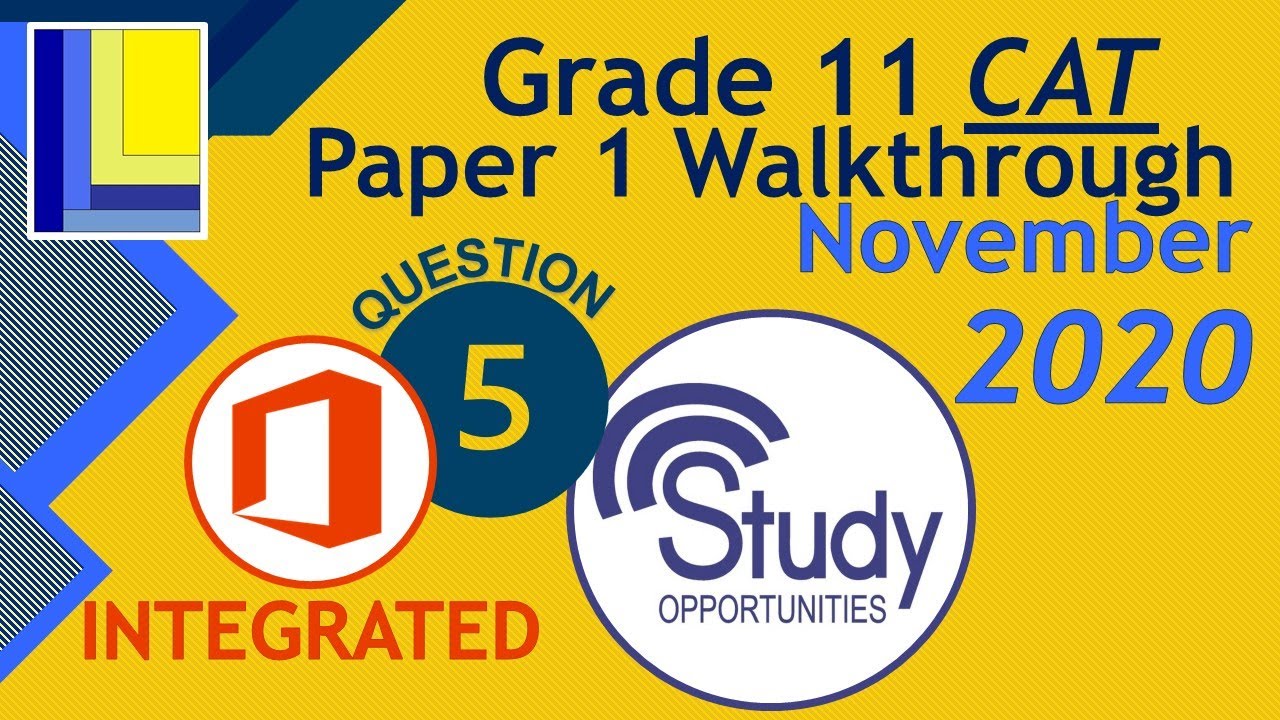 Computer Applications Technology | Grade 11 | Paper 1 Study ...