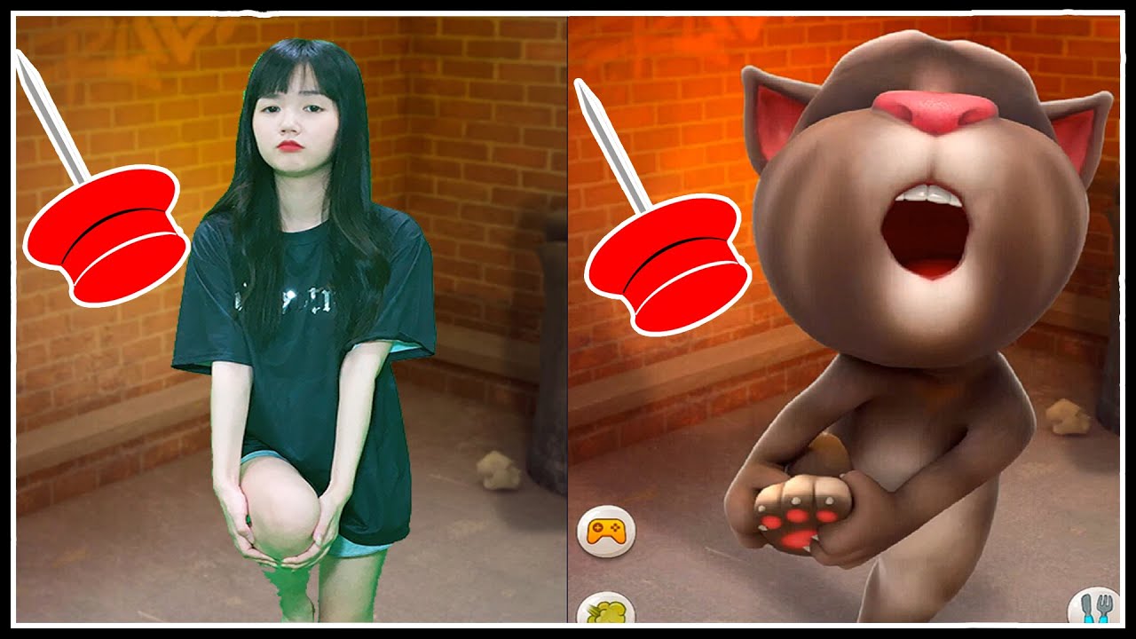 Imitating Tom Cat's Leg Pain - Talking Tom Cat In Real Life - YouTube