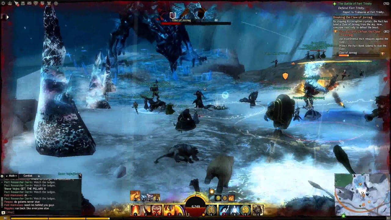 Guild Wars 2 - Claw of Jormag World Event (Gate of Madness) - YouTube