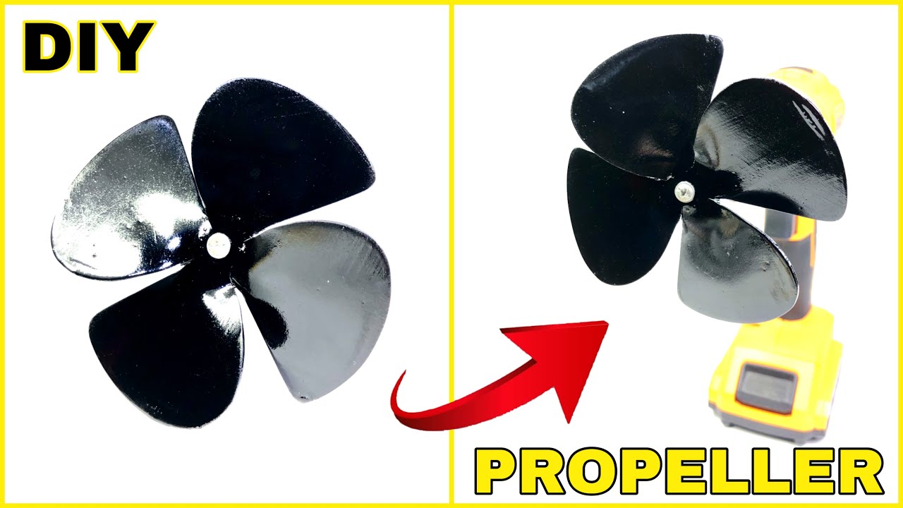 How To Make Fan Propeller Home Made Propeller With PVC Pipe || DIY Fan ...