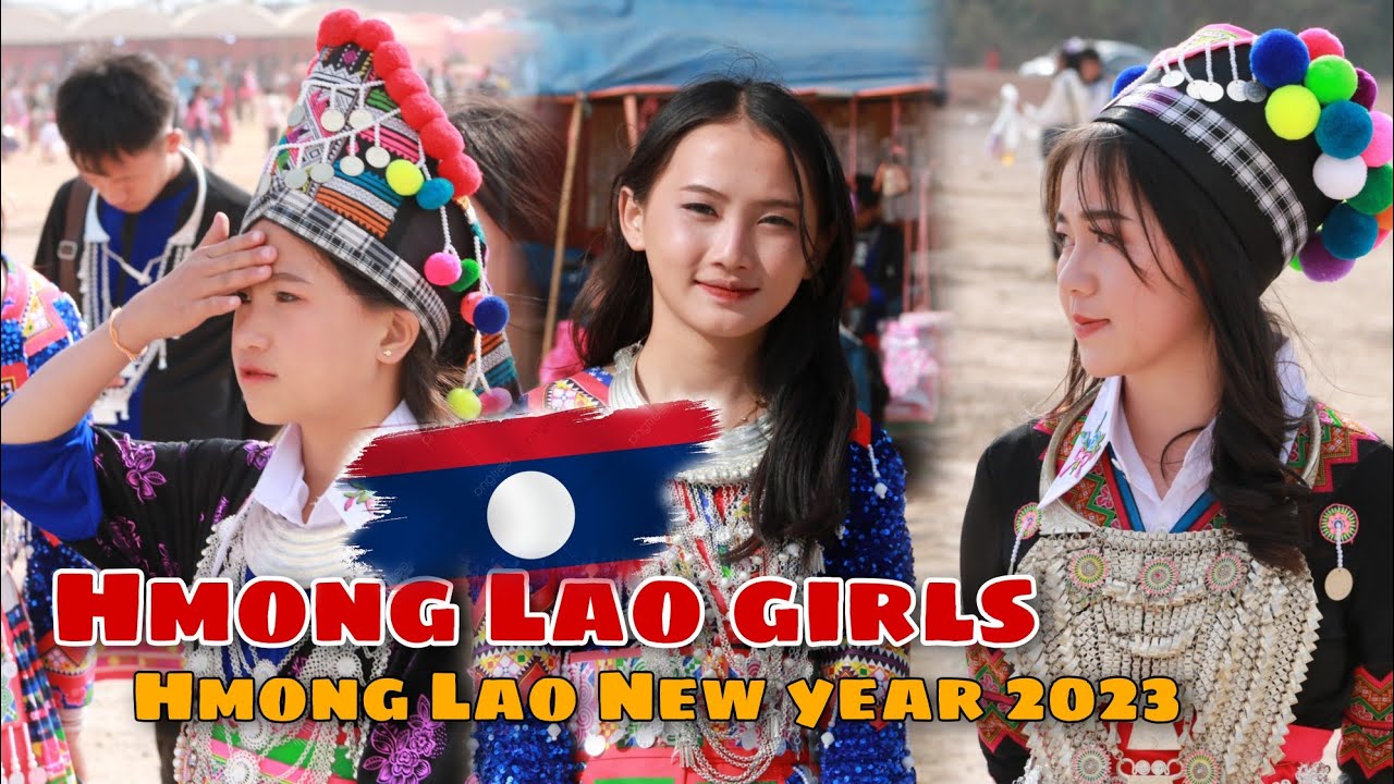 Hmong New year 2023 นางฟ้ามารวมตัวกัน ในพื้นที่อันเดียวกันเยอะมาก #สาว ...