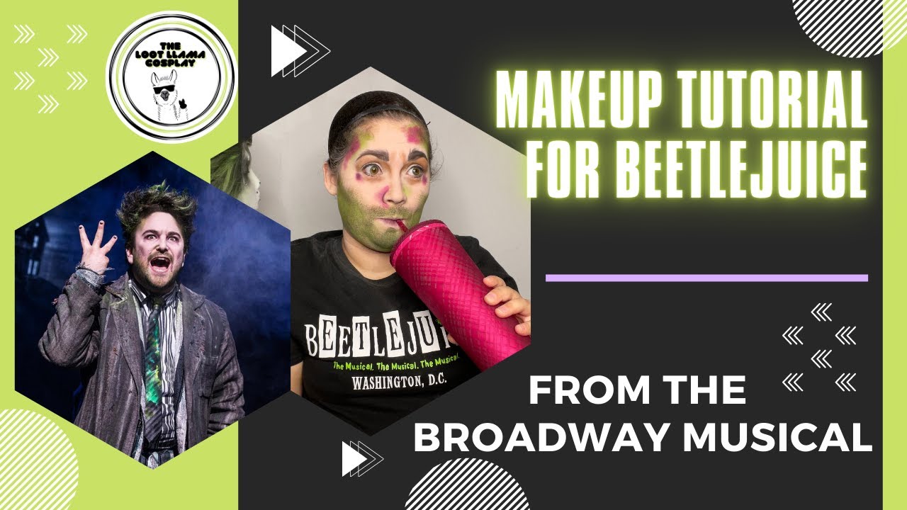 Makeup Tutorial for Beetlejuice from the Broadway Musical - YouTube