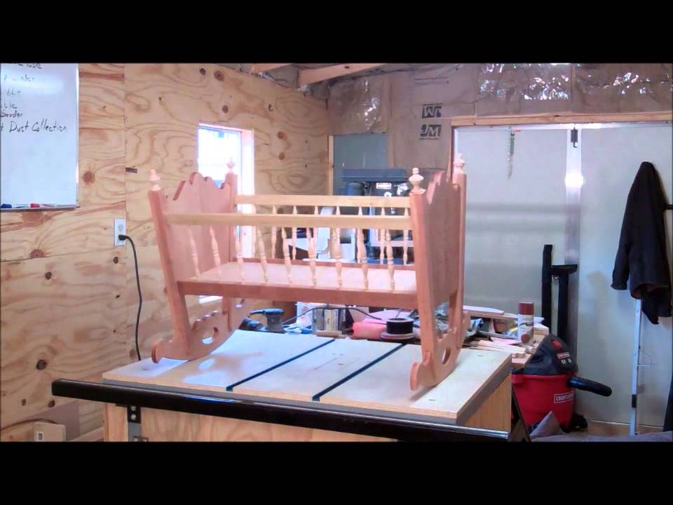 Building a Rocking Baby Cradle Part Two - YouTube